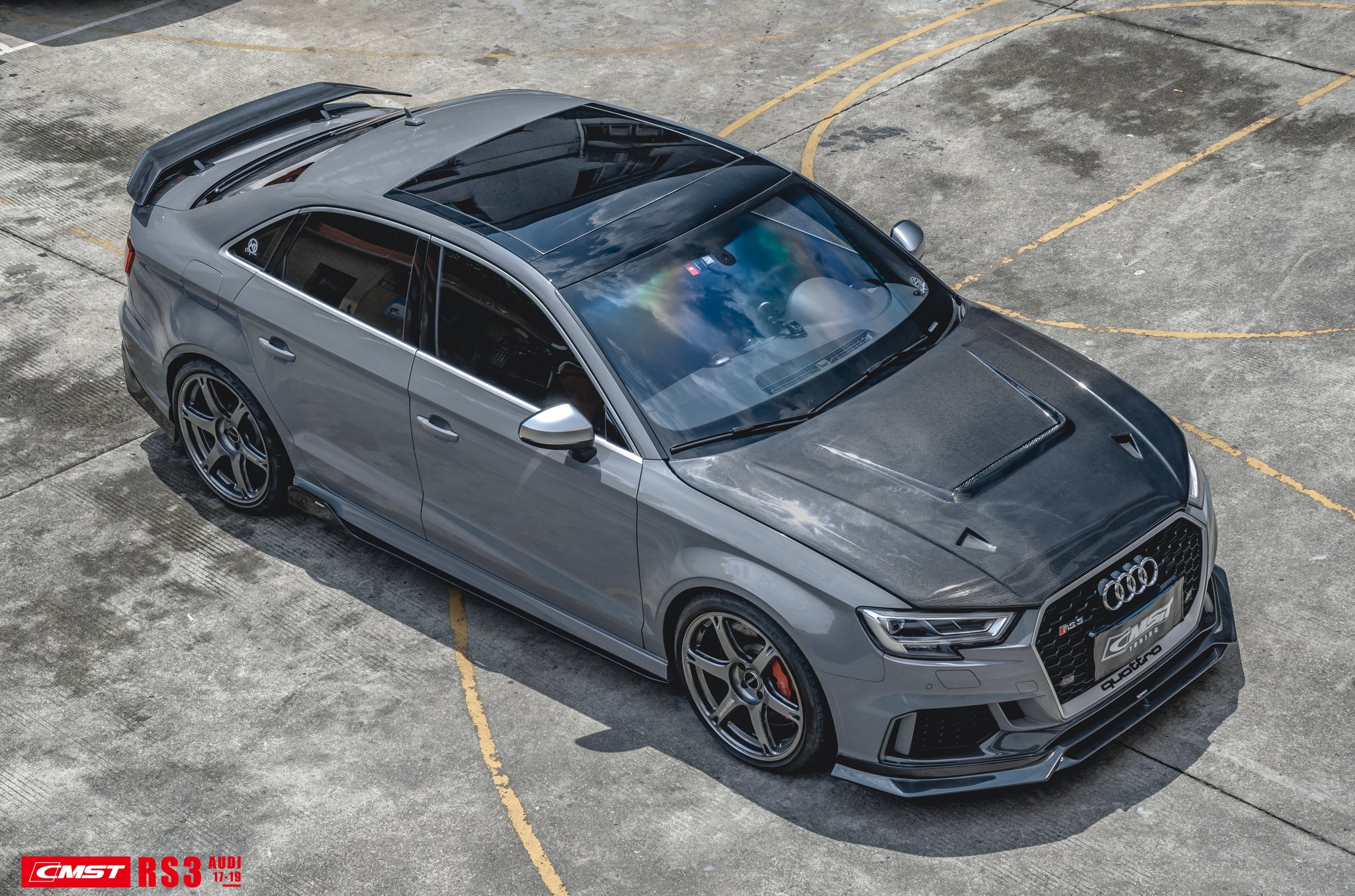 ฝากระโปรงหลัง CMST Tuning Carbon Fiber เวอร์ชั่น 3 สำหรับ Audi RS3 ...