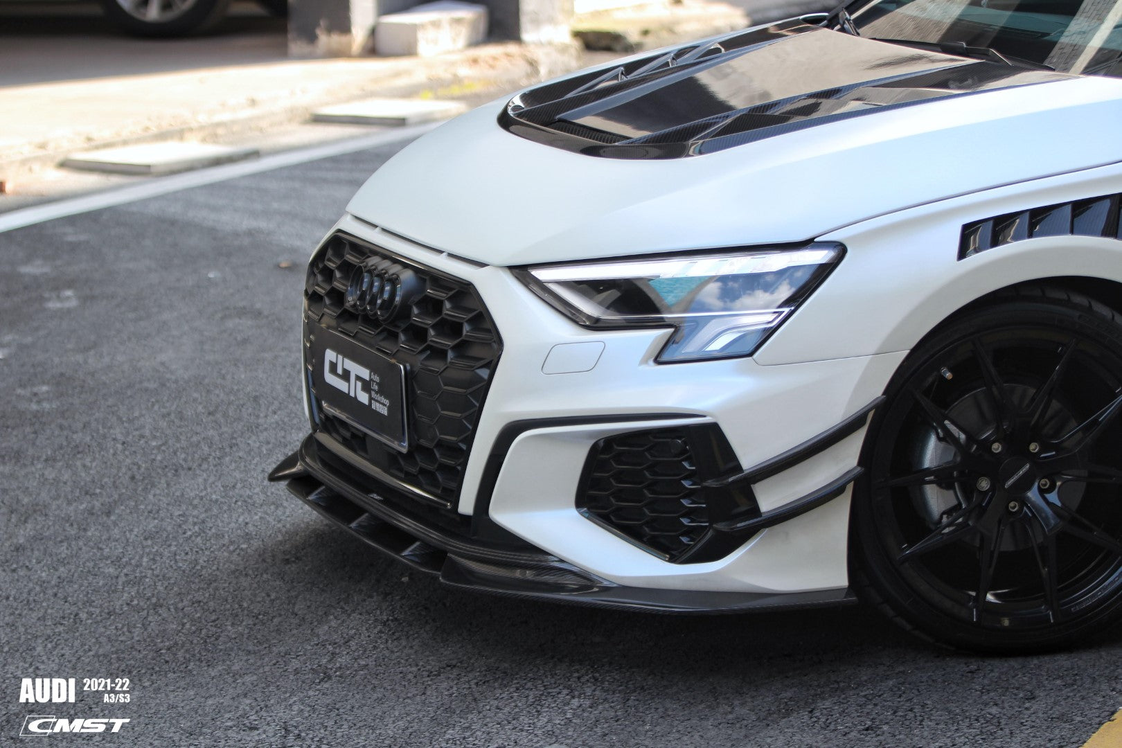 ฝากระโปรง Ver.2 Carbon Fiber จาก CMST Tuning สำหรับ Audi RS3 S3 A3 8Y ...